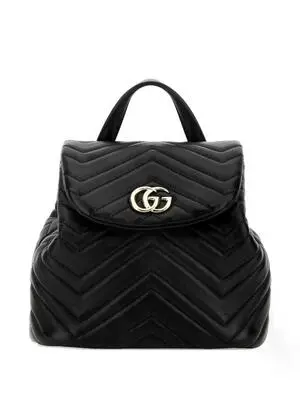 Gucci Gg Marmont Quilted Mini Backpack - Black