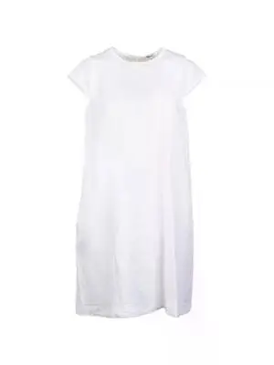 Aspesi Crew-neck Mini Dress - White