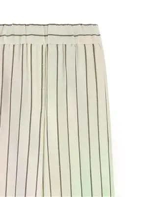 Peserico Pinstriped Wide Leg Trousers - Neutrals