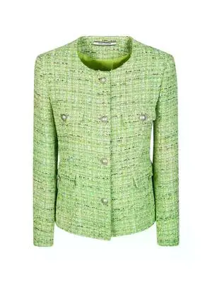 Tagliatore Jodie Button Tweed Jacket