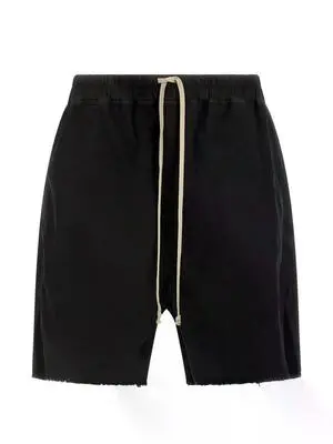 Rick Owens Raw Edge Hem Shorts For Men