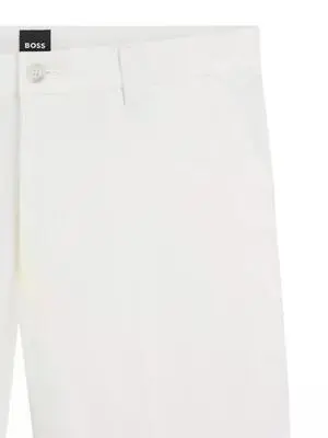 BOSS Stretch-cotton Modern-fit Shorts - White