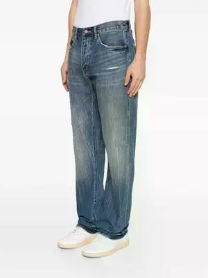 PURPLE BRAND Distressed Bootcut Jeans