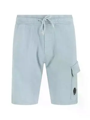 C.P. COMPANY Light Fleece Cargo Sweatshorts - Blue