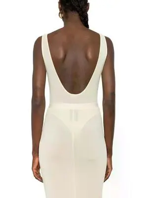 Wardrobe.NYC Sheer Tank Bodysuit - Neutrals