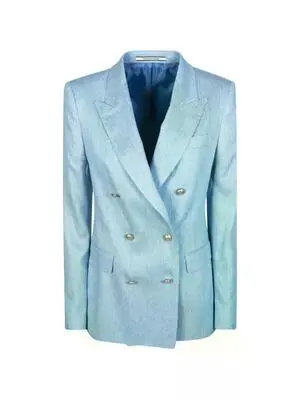 Tagliatore Chambray Double-breasted Jacket