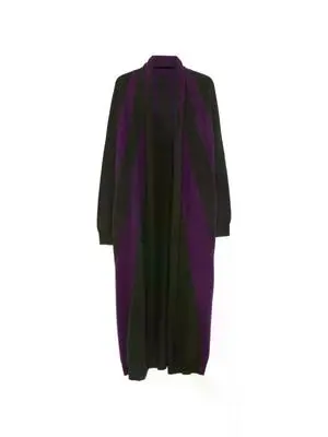 Frenckenberger Striped Long Cardigan