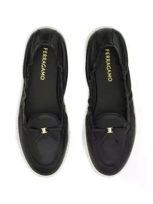 FERRAGAMO Flexible Loafers With Bow Detail