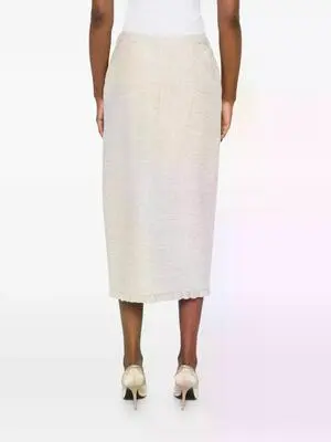 Alessandra Rich Bow-embellished Sequined Midi Skirt