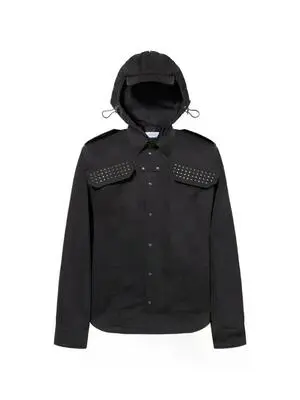 Off-White Studded Hooded Shirt