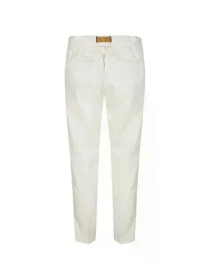WHITE SAND Elasticated Belt Trousers