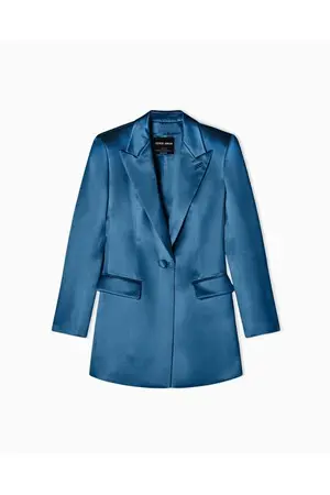 Giorgio Armani Single-breasted Silk Satin Jacket