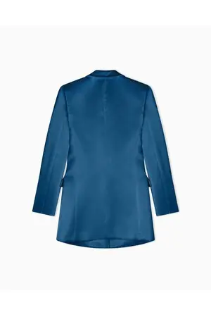 Giorgio Armani Single-breasted Silk Satin Jacket