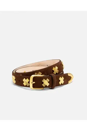 AUREUM X Studded Belt - Gold