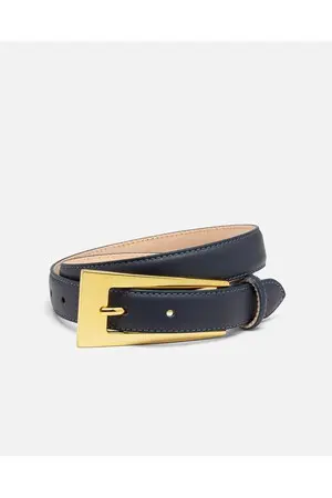 AUREUM No. 10 Leather Belt - Navy