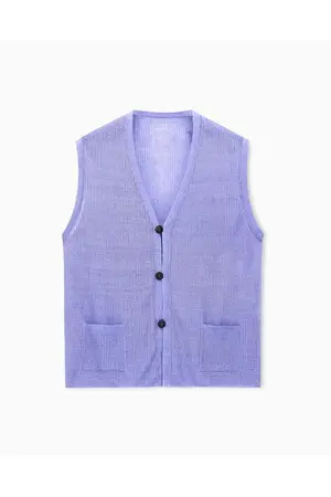 Giorgio Armani Single-breasted Linen Waistcoat