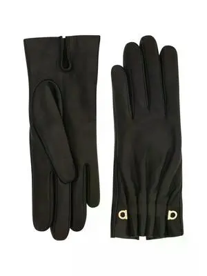 FERRAGAMO Nappa Leather Gloves - Black