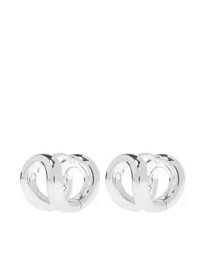 Lié Studio Asta Hoop Earrings - Silver