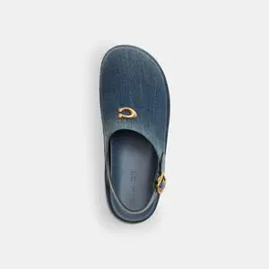 COACH Platform Clog In Denim