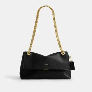 COACH Chelsea Shoulder Bag 30 With Chain - Brass/black