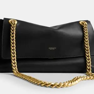 COACH Chelsea Shoulder Bag 30 With Chain - Brass/black