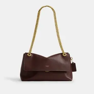 COACH Chelsea Shoulder Bag 30 With Chain Brass/maple