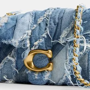COACH Tabby Shoulder Bag 26 With Repurposed Denim Patchwork Quilting