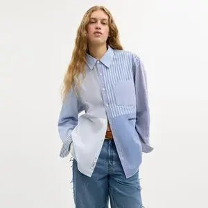 COACH Repurposed Cotton Patchwork Oxford Shirt