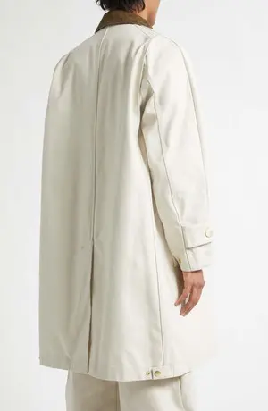 Sacai X Carhartt Wip Duck Canvas Balmacaan Coat