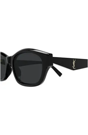 Saint Laurent 53mm Rectangular Sunglasses - Black