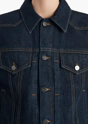 Khaite Augustine Denim Trucker Jacket