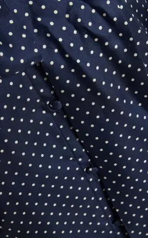 Françoise Alessa Polka-dot Silk Blouse
