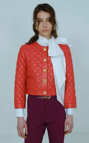 Françoise Gracie Quilted Leather Jacket