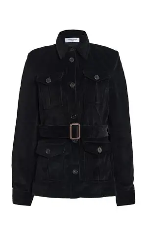 Françoise Sutton Belted Jacket - Black