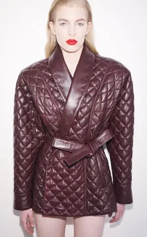 Françoise Quilted Leather Jacket