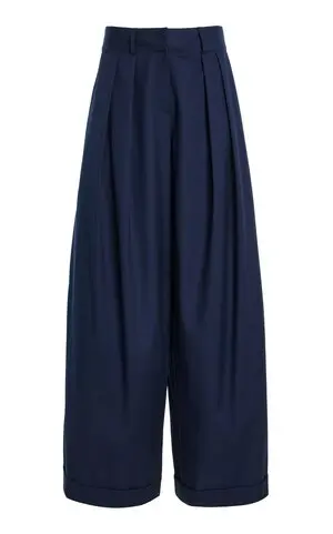 Françoise Mila Wool Wide-leg Pants