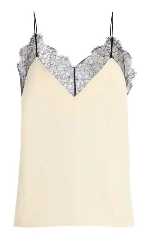 Françoise Layla Lace-trimmed Top