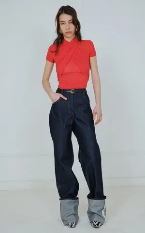 Françoise Hendrix Cotton Denim Pants