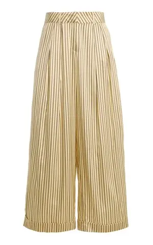 Françoise Mila Silk Stripe Pants