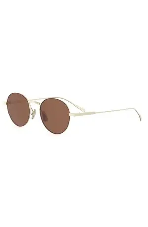 Celine 49mm Small Round Sunglasses