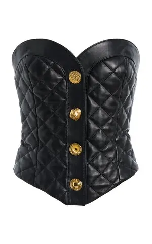 Françoise Gracie Quilted Leather Corset