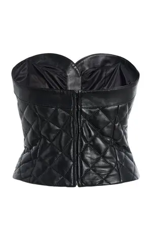 Françoise Gracie Quilted Leather Corset