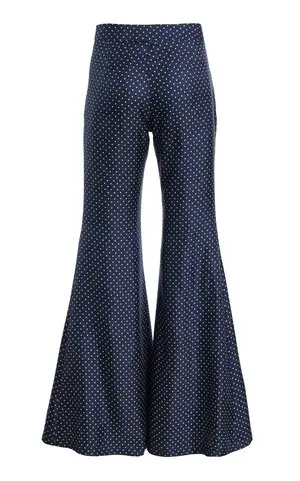 Françoise Zaoua Polka-dot Flared Pants