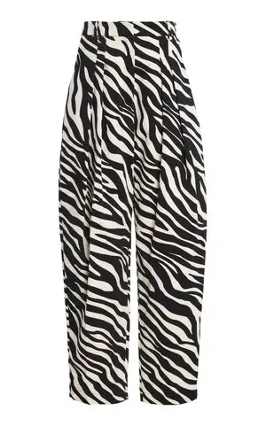 Françoise Vanessa Zebra Cotton Pants