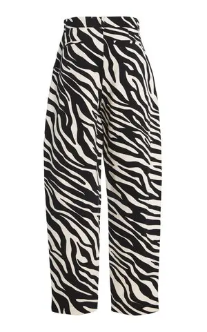 Françoise Vanessa Zebra Cotton Pants