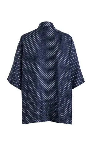Françoise Blake Silk Polka-dot Shirt