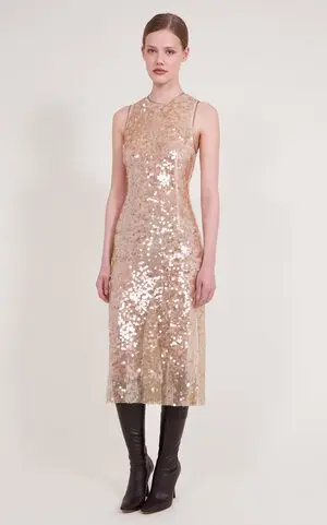 ALFIE Nori Sequined Midi Dress