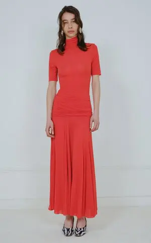 Françoise Ava Drop Waist Maxi Dress