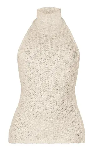 ALFIE Najwa Slub Cotton Top - Neutral