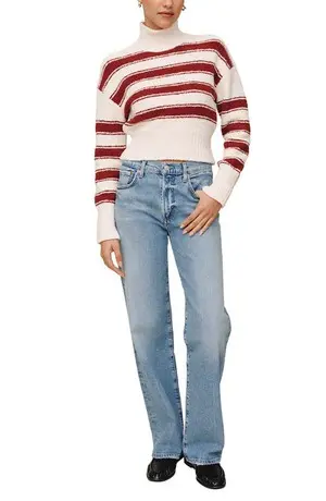 Bella Dahl Striped Turtleneck Sweater